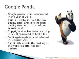 What is all about Google algorithm? Panda or Penguin? How you to kick ...