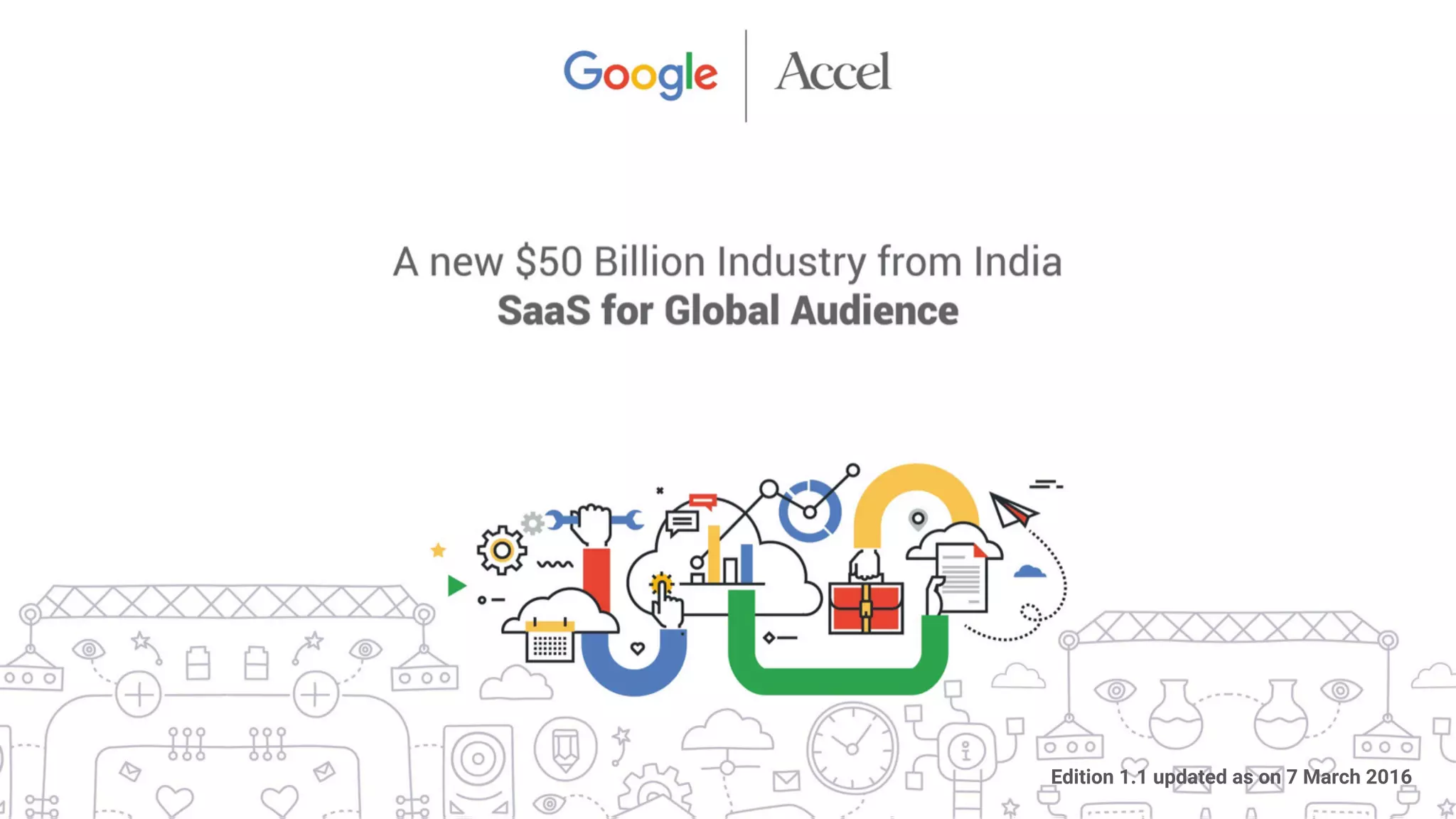 Google Accel Report - SaaS India, Global SMB Market, $50B in 2025 #SaaSinIndia Public Version 1. ...