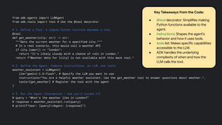 Building Connected Agents: An Overview of Google's ADK and A2A Protocol | PDF