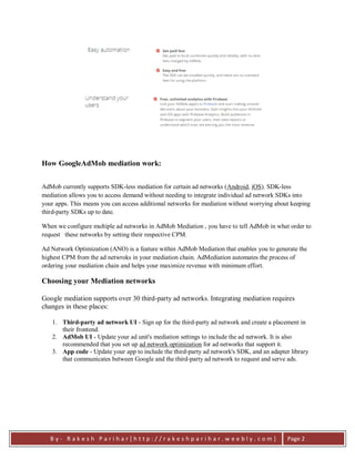 Google admob mediation tutorial | PDF