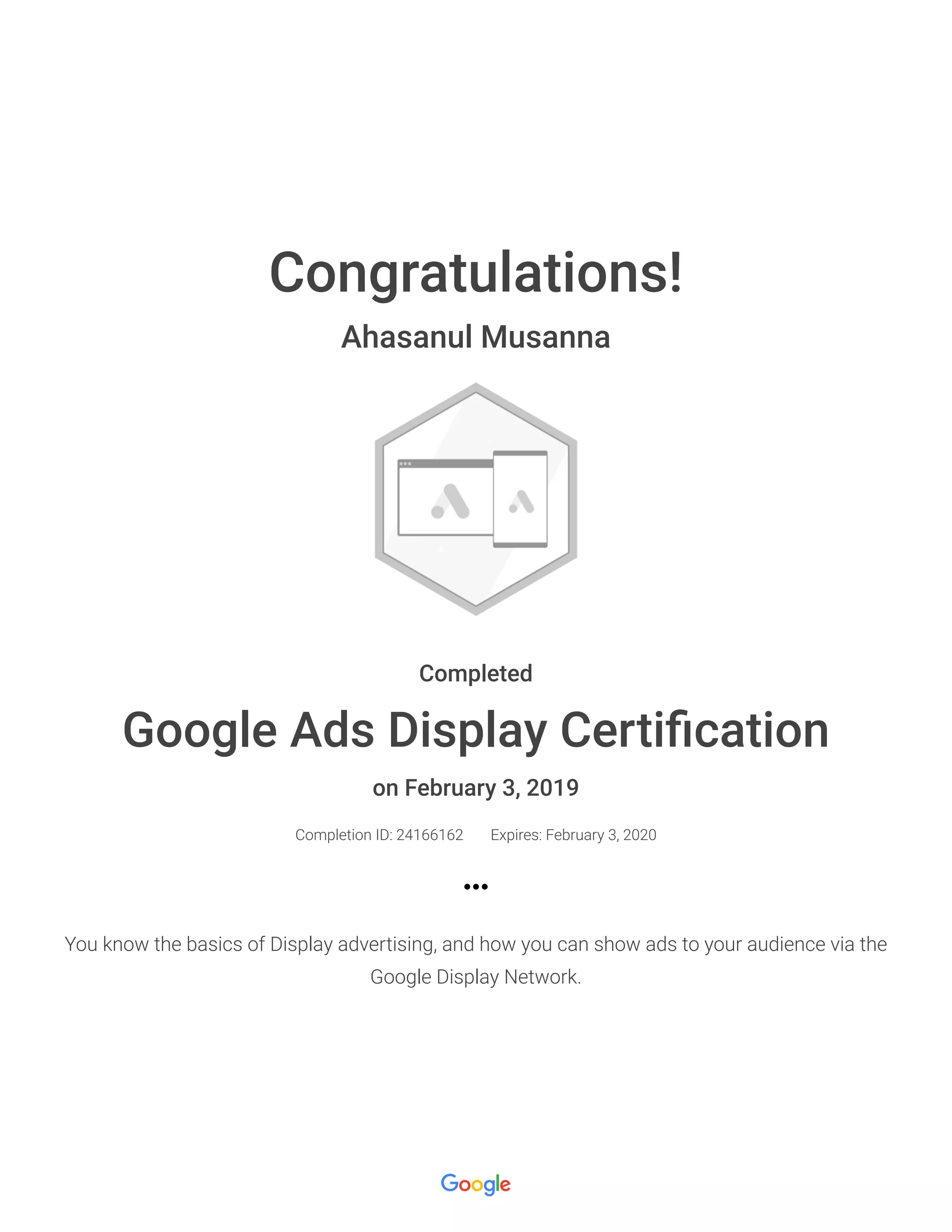 Google Ads Display Certification | PDF