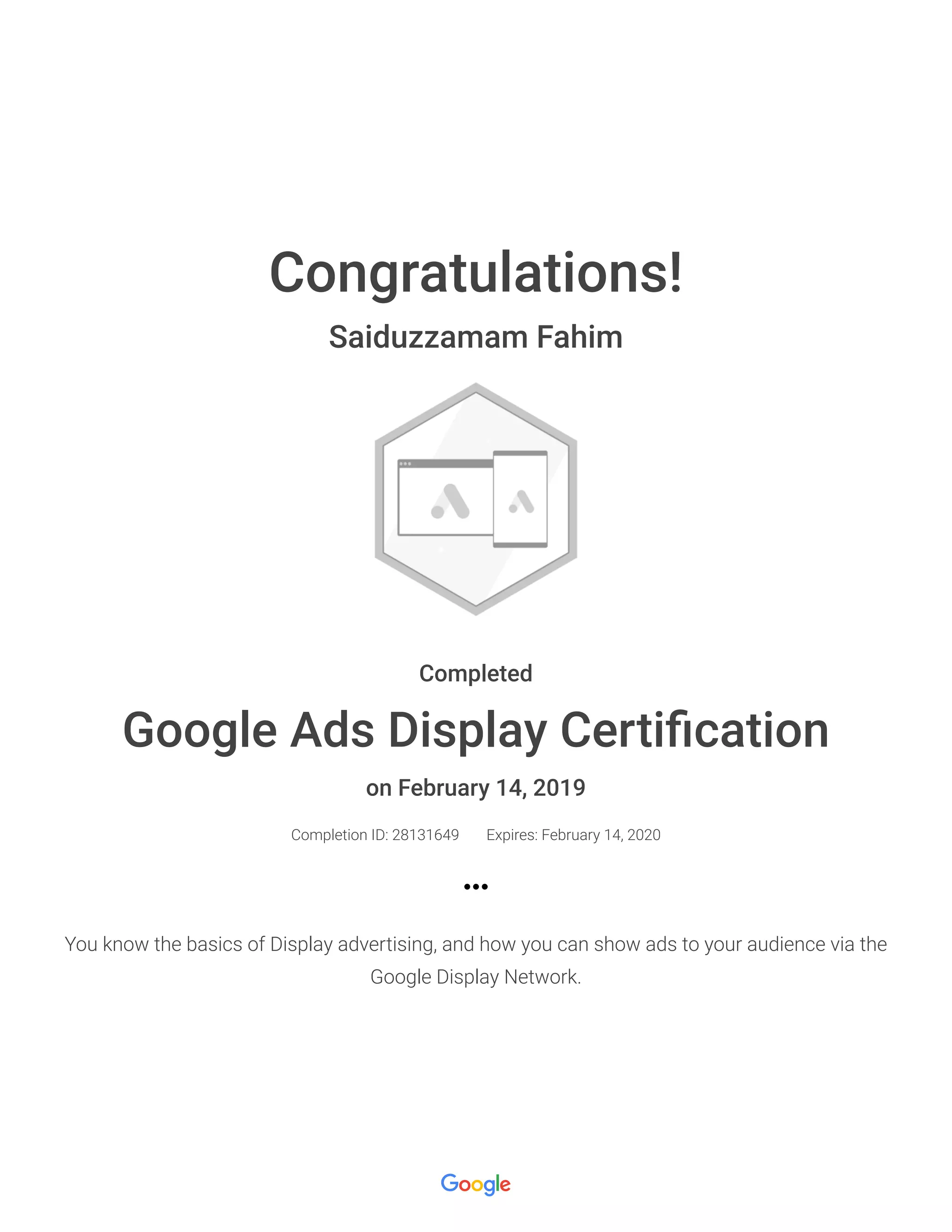 Google ads display certification | PDF