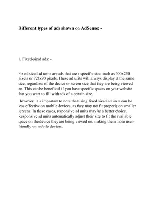 Google Adsense | DOCX