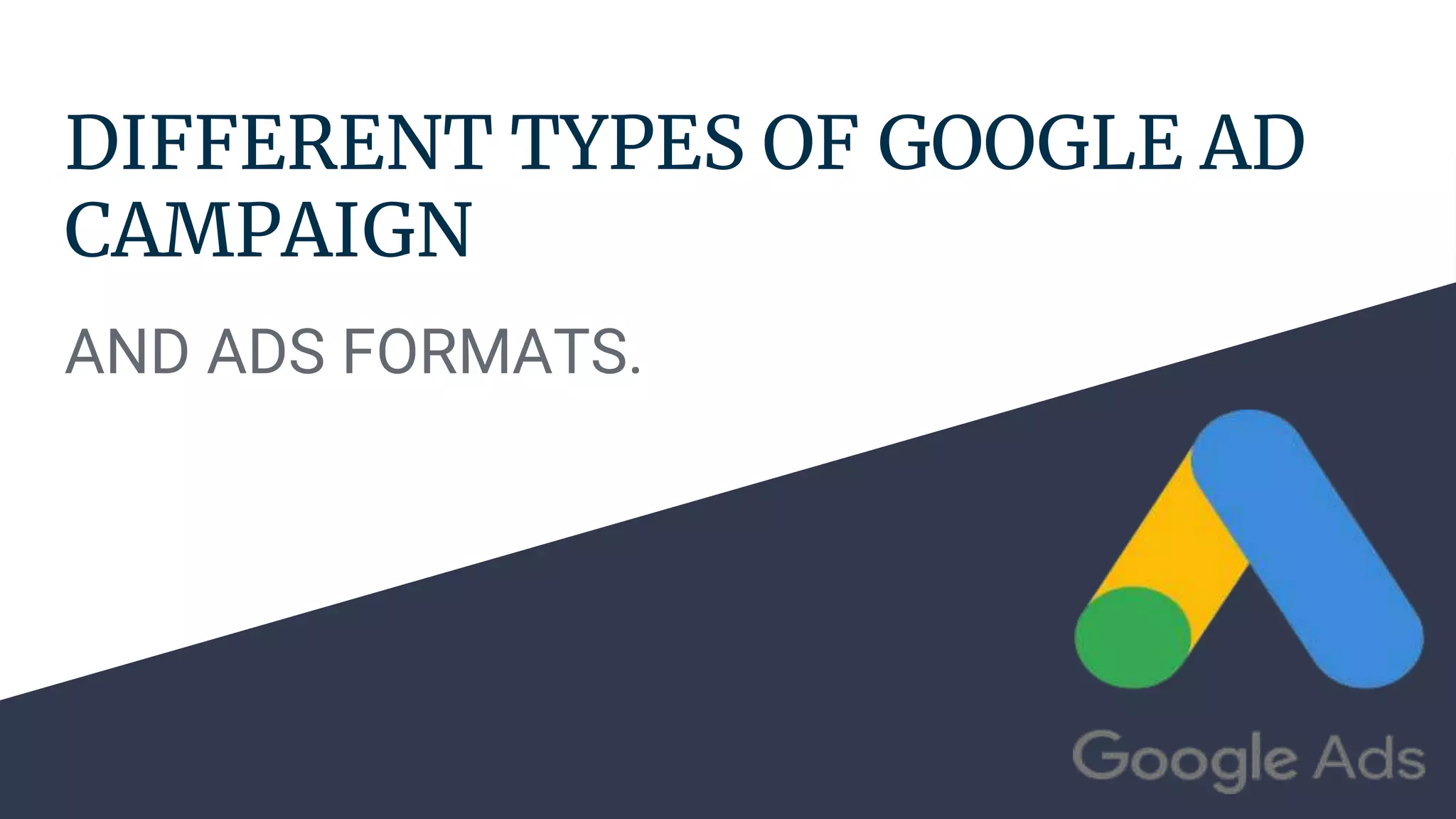 Google ads formats | PPTX | Internet | Computing