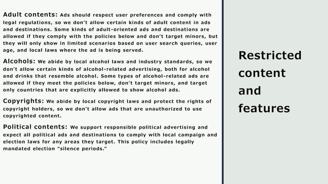 Google ads policies | PPT | Free Download