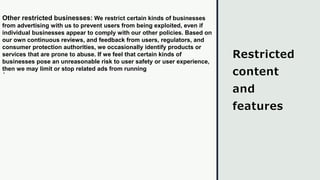 Google ads policies | PPTX
