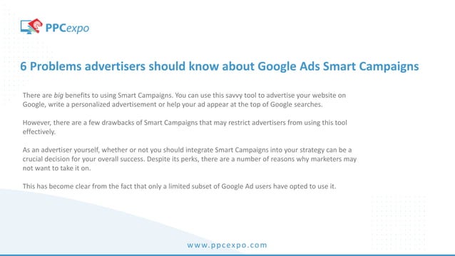 Google ads Smart Campaigns | PPT
