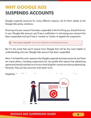 Google Ads Suspension Guide: How To Get Your Account Unsuspended | PDF