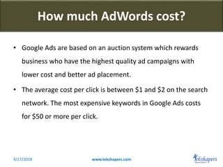 Benefits of Google AdWords | PPT