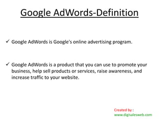 Google AdWords-Introduction | PPT
