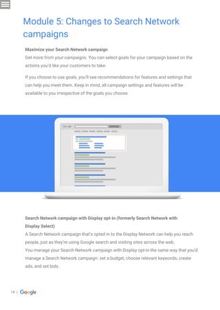 Google ad words experience guide | PDF