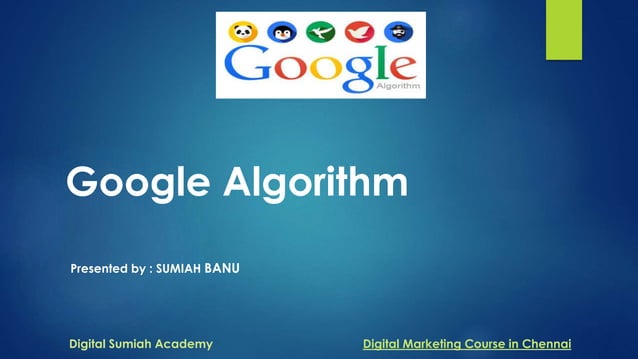 Google Algorithm | PPT