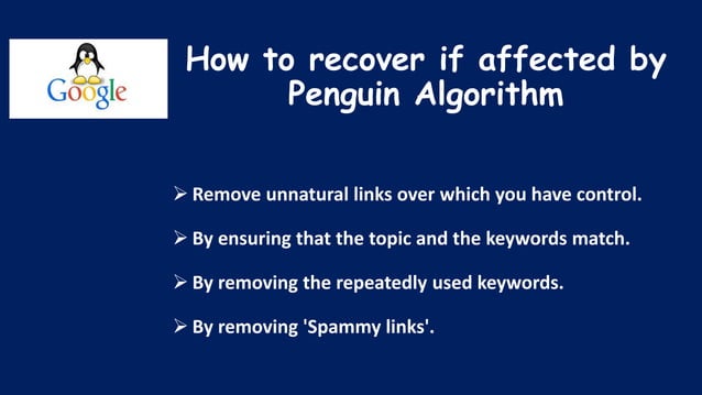 Presentation on Google algorithms | PPT | Free Download