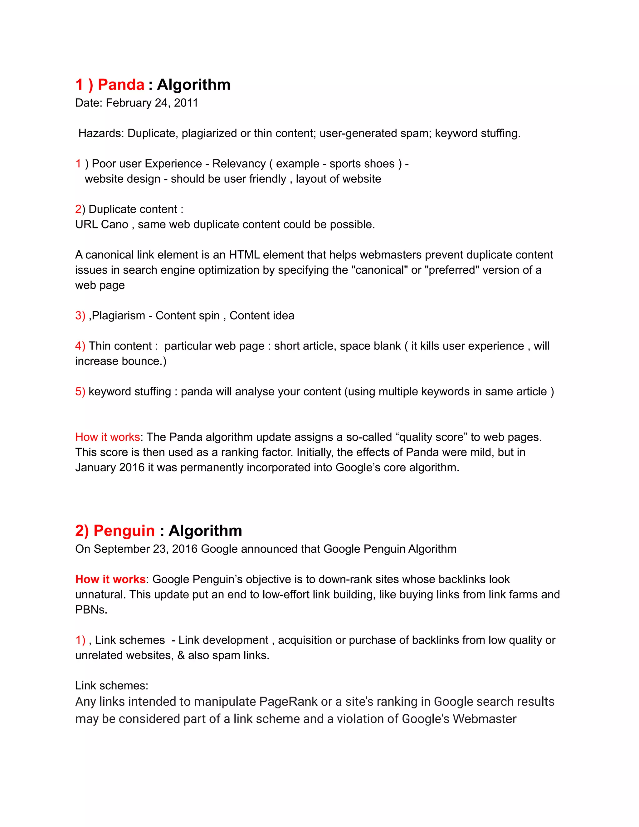 Google algorithm details - SEO | PDF Google algorithm details - SEO | PDF