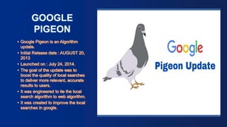 GOOGLE ALGORITHMS | PPT