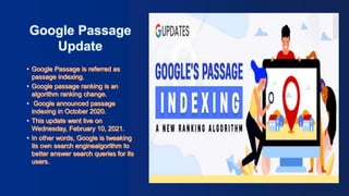 GOOGLE ALGORITHMS | PPT