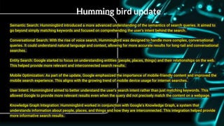 Google algorithm update and its features | PPTX