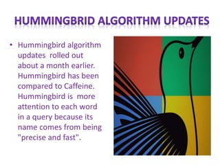 Google algorithm updates | PPTX