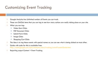 Google Analytics Presentation | PPT | Web Development | Internet