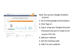 Google analytic 101 | PPT