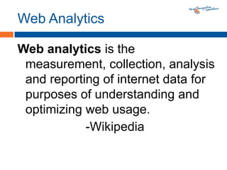 Data mining with Google analytics | PPTX | Web Development | Internet