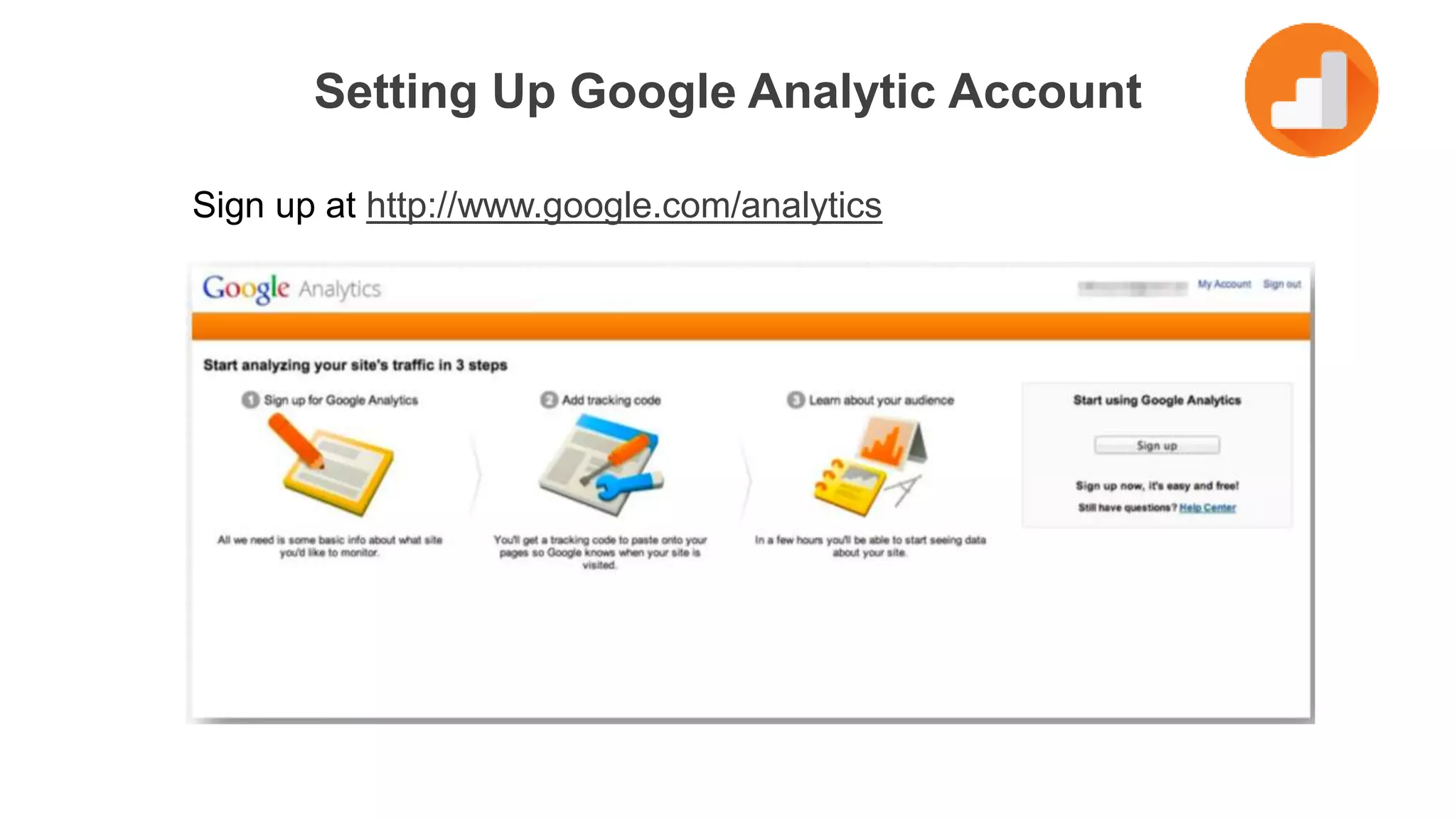 Google Analytics - Getting Started and How to Measure Success | PPT