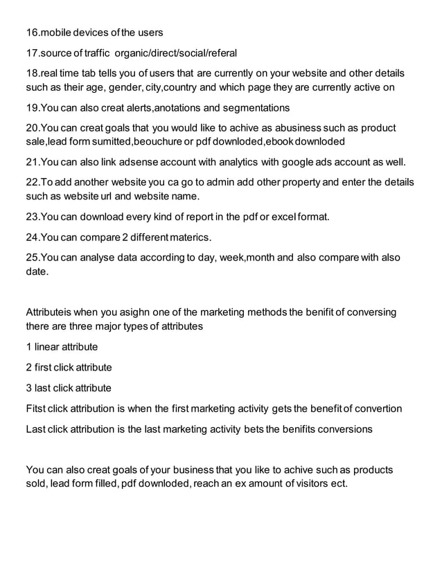 Google analytics | PDF
