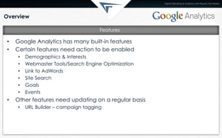 Google Analytics Features | PPTX | Search | Internet