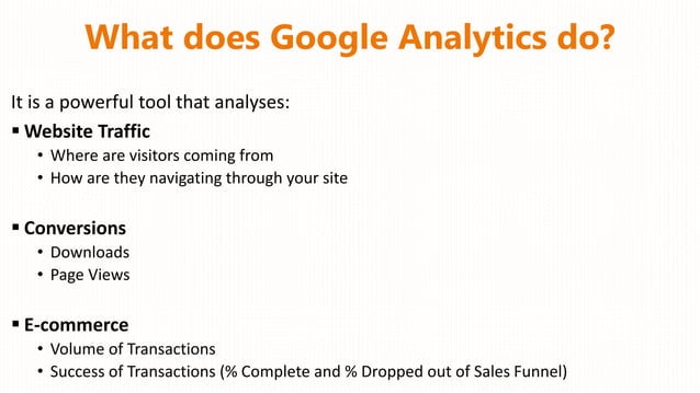 Introduction to Google Analytics | PPTX