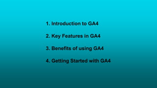 GA4: The new Analytics for Your Website | PPT