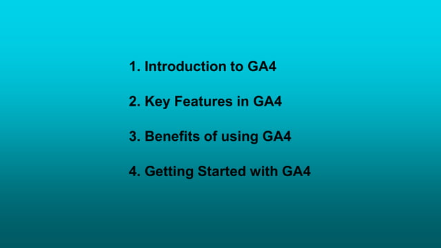 GA4: The new Analytics for Your Website | PPT