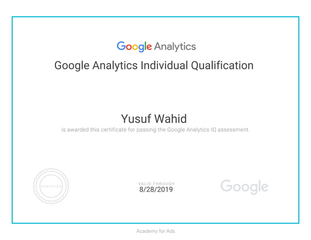 Google Analytics Certificate | PDF | Computer Software and Applications | Computing