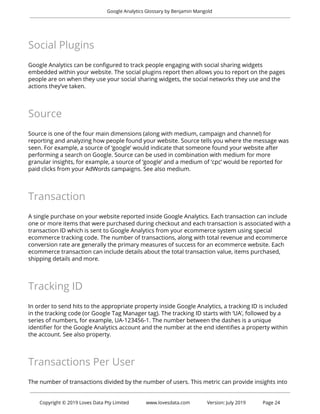 Google analytics glossary | PDF