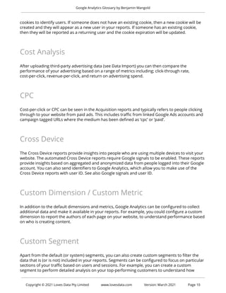 Google analytics glossary | PDF