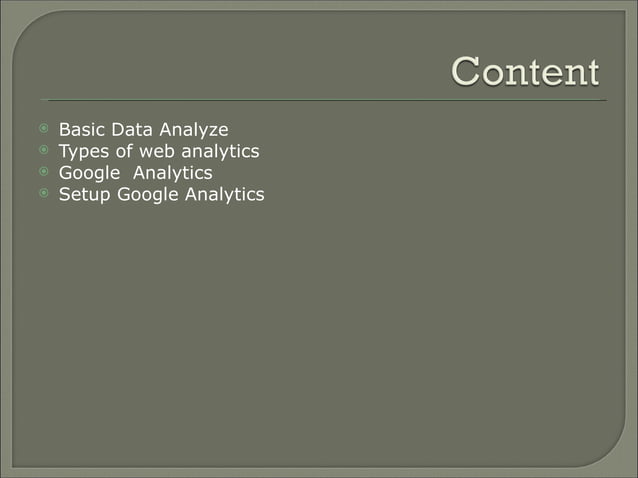 Web Analytics Basics | PPT