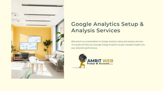 Google Analytics Setup & Analysis Services | PPT
