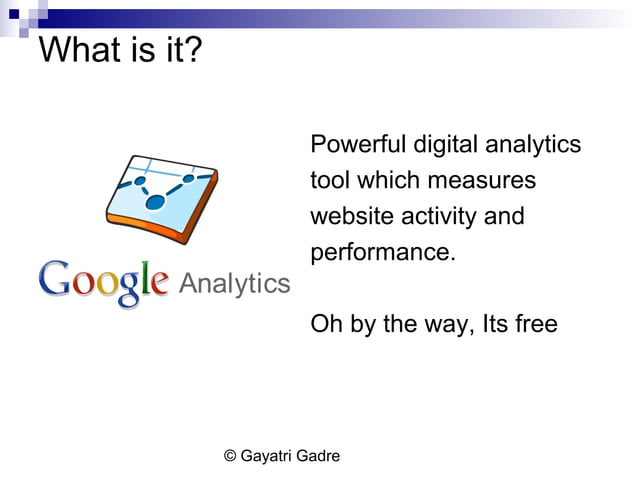 Google analytics training | PPT