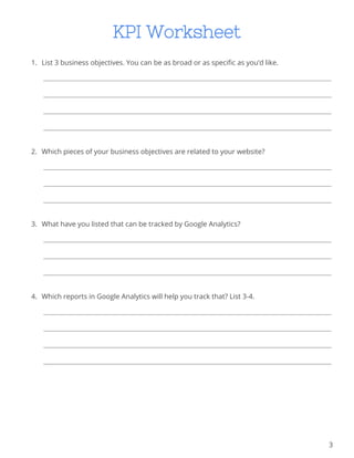Hands-on with Google Analytics Worksheet | PDF | Social Networking ...