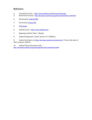 Google android white paper | PDF