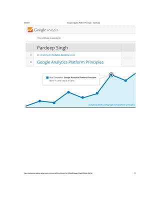 Google anlaytics platform principles | PDF