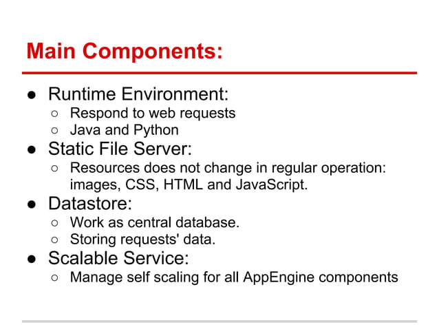 Google appengine | PPT