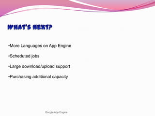Google app engine | PPTX
