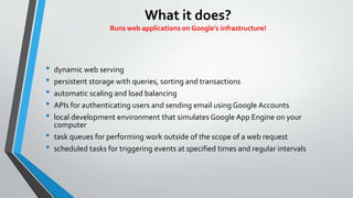 Google app engine | PPTX