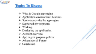 Google app engine | PPT