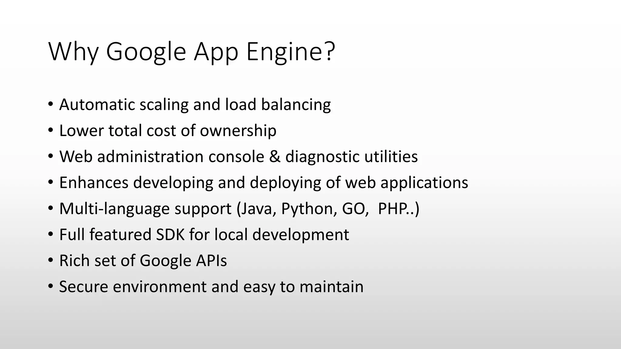 Google App Engine | PPTX | Cloud Computing | Internet