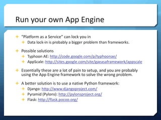 Introduction to Google App Engine with Python | PPTX