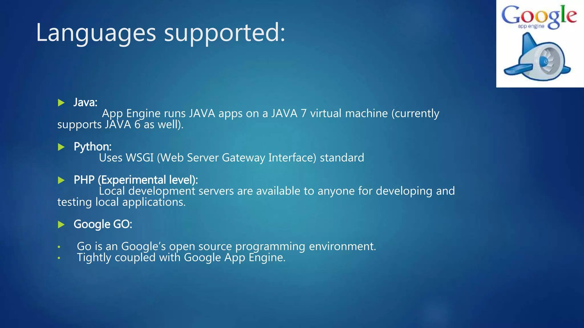 Google apps engine | PPTX
