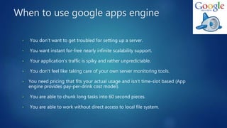 Google apps engine | PPTX