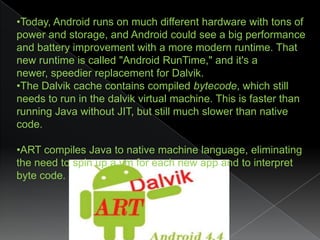 Google ART (Android RunTime) | PPT