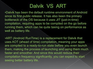Google ART (Android RunTime) | PPTX